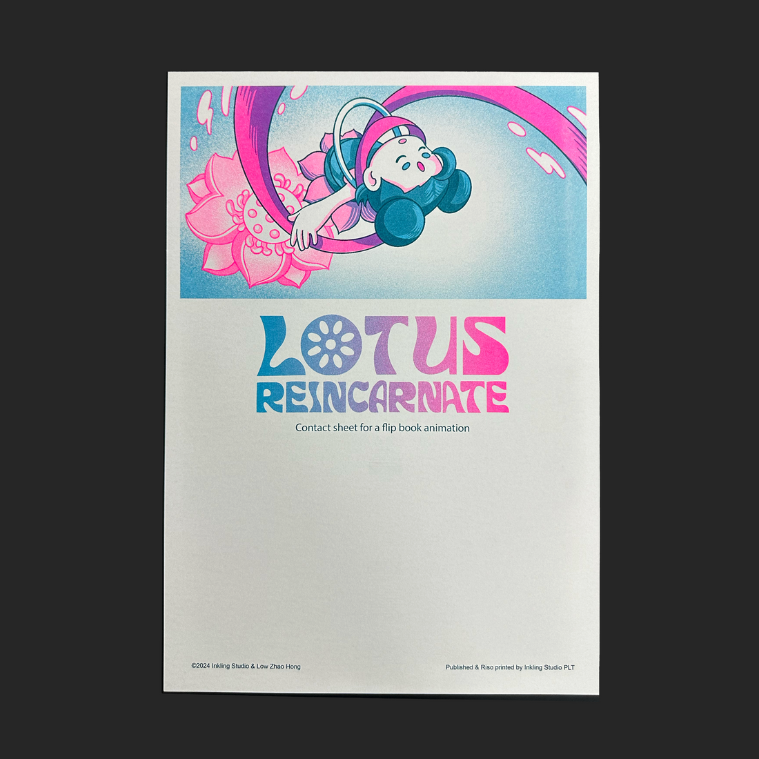 Lotus Reincarnate - Contact Sheet of A Flipbook Animation – Inkling Studio